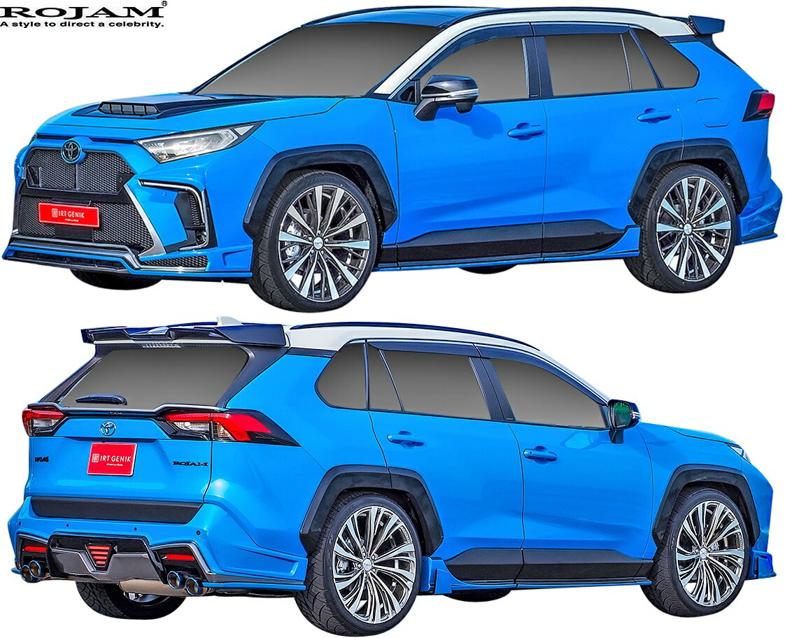【楽天市場】【M's】 トヨタ RAV4 MXAA54 アドベンチャー用 (2019/4-) ROJAM IRT GENIK エアロセット LED.ver 3点 ／／ FRP 未塗装 ロジャム ...