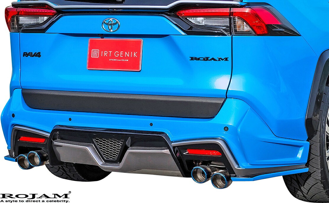 【楽天市場】【M's】 トヨタ RAV4 X/G/G-Z/Adventure (2019/4-) ROJAM IRT GENIK リアハーフバンパースポイラー LEDレス.ver ／／ FRP ...