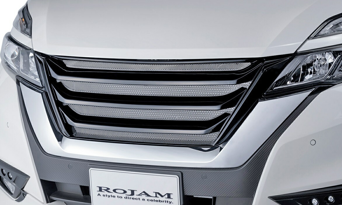 【楽天市場】【M's】日産 セレナ C27 (2016/8-) ROJAM IRT フロントグリル／／FRP 未塗装 ロジャム アイアール ...