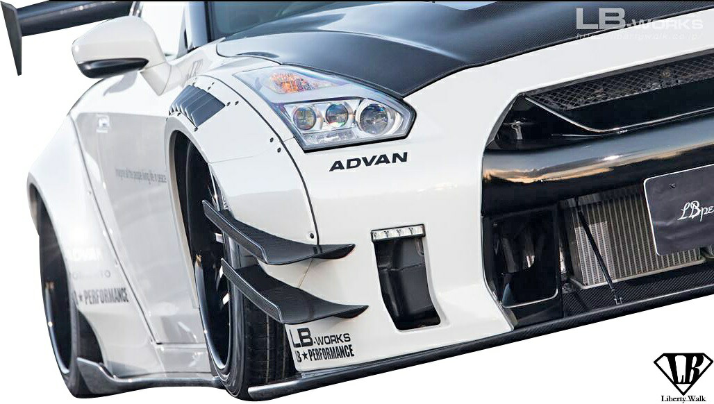 【楽天市場】【M's】日産 R35 GT-R (LB-WORKS) コンプリートボディキット Type2 (8点)／／FRP製 Liberty ...