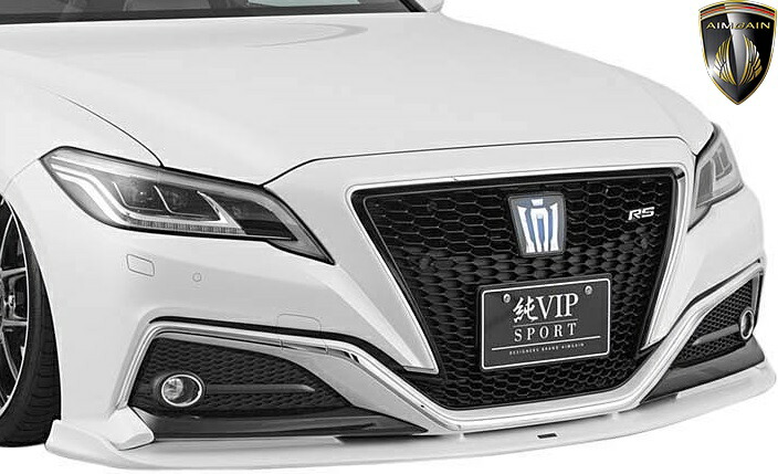 【楽天市場】【M's】トヨタ 220 クラウン RS (2018y-) AIMGAIN フロントアンダースポイラー／／純VIPスポーツ エイムゲイン エアロ フロントスポイラー カスタム ...