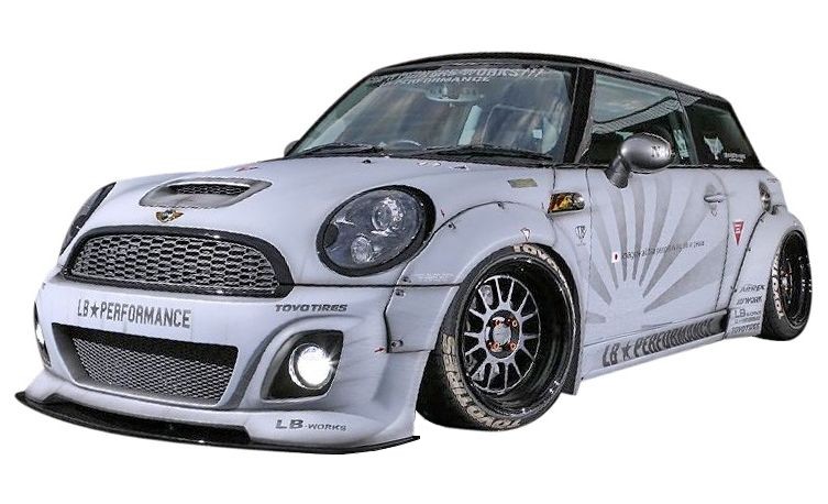 【楽天市場】【M's】MINI R56 LB☆STANCE エアロ フロント バンパー ／／ フロント F スポイラー ／ BMW ミニ ...