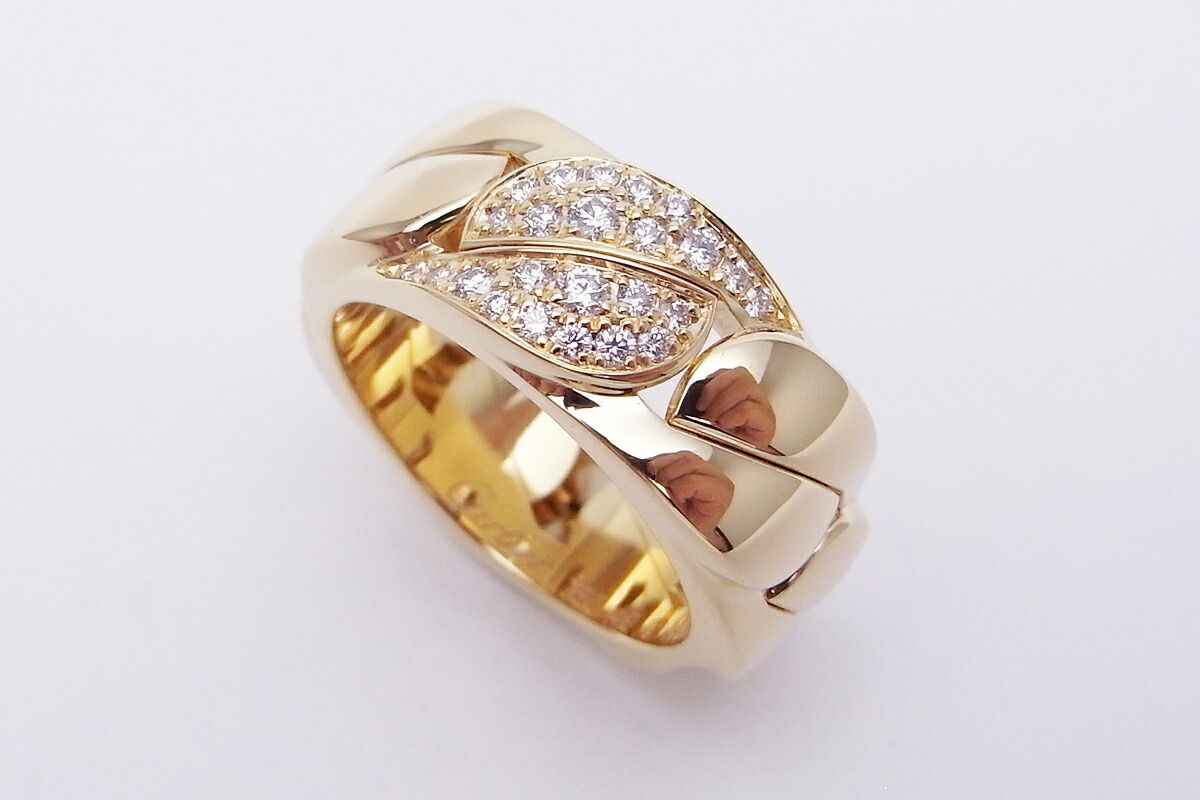 【楽天市場】カルティエ(Cartier)ダイヤモンドラドーニャリング750YG 14.1g【中古】程度S【smtb-m】：エナミ質店ジュエリーGrue