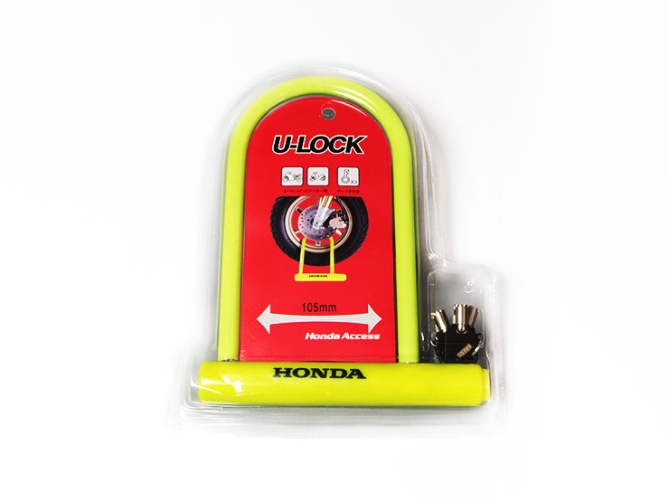 【楽天市場】HONDA ホンダ U-LOCK イエロー バイク HNA_：エンデュランス楽天市場店