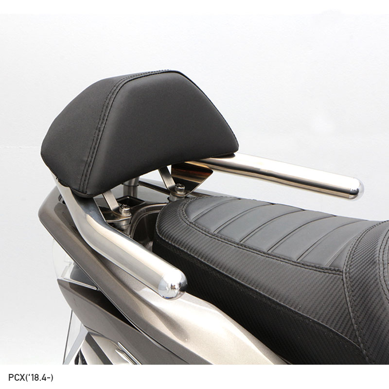 【楽天市場】PCX('10.3～) PCX150('12.4～) バックレスト(ブラック)＋グラブバーセット バイク：エンデュランス楽天市場店