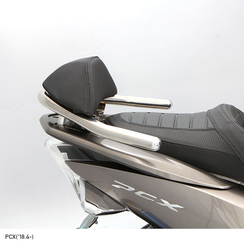 【楽天市場】PCX('10.3～) PCX150('12.4～) バックレスト(ブラック)＋グラブバーセット バイク：エンデュランス楽天市場店