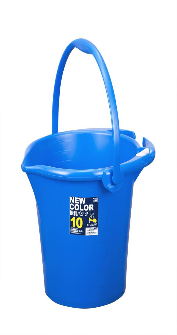 【楽天市場】新輝合成(Shinki Gosei) ニュカラ便利バケツ10 ブル 02029：バラエティショップ平和
