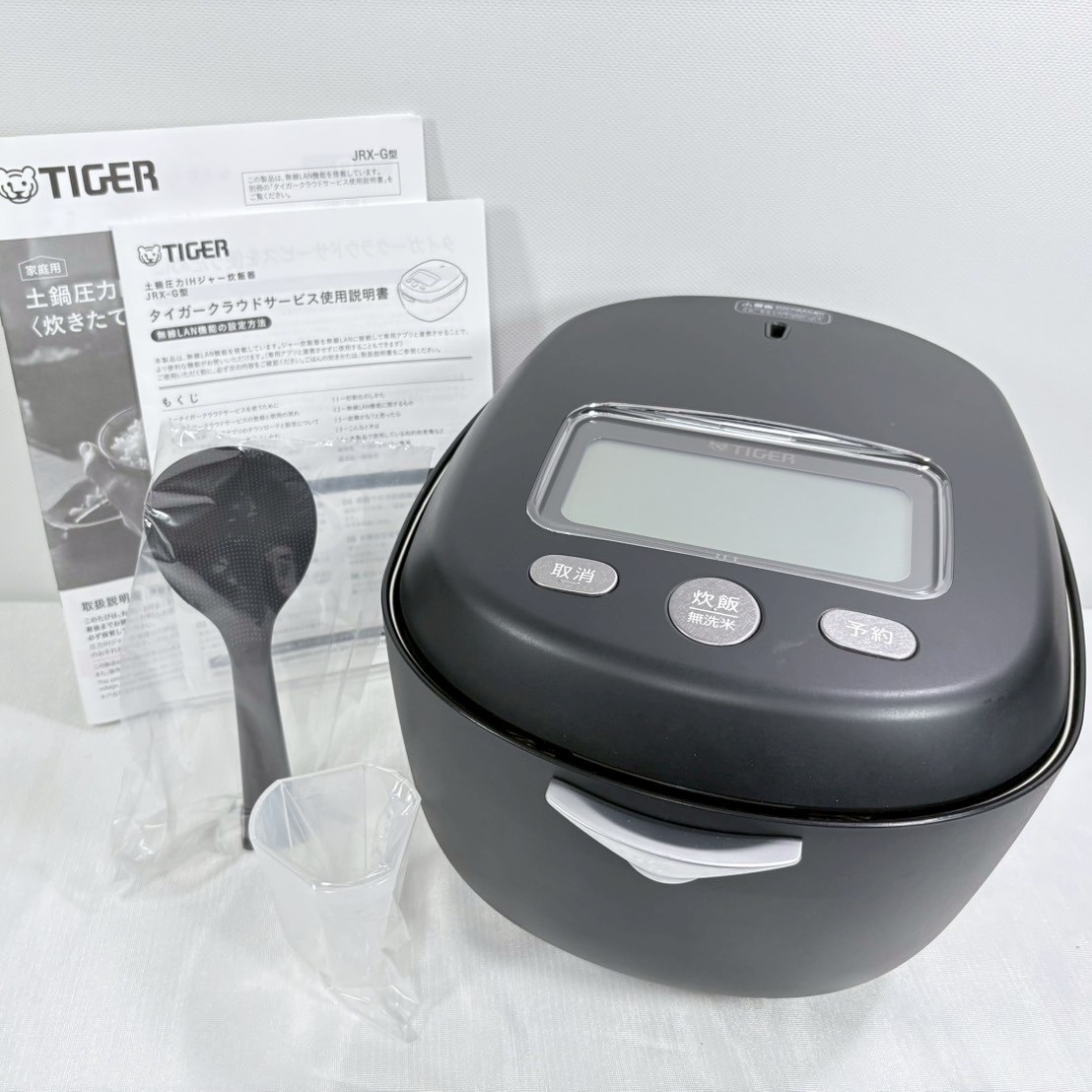 【楽天市場】【展示品】タイガー 土鍋ご泡火炊き JRX-G100-KG 5.5合 土鍋圧力IH炊飯器 WレイヤーIH 300°C遠赤土鍋 70銘柄炊きわけ おひつ保温 スマホ連携 日本製 ...