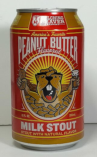 【楽天市場】Belching Beaver Peanut Butter Milk Stout 355ml缶【 ピーナッツ バター ミルク ...