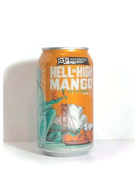 【楽天市場】21st Amendment Hell or High Mango 355ml【 ブリュー フリー オア ダイ】：えんしゅうや酒店