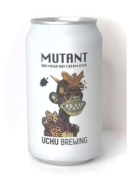 【楽天市場】MUTANT 2 350ml缶 【うちゅうブルーイング ミュータント DDH MEGA OAT CREAM DIPA】：えんしゅうや酒店