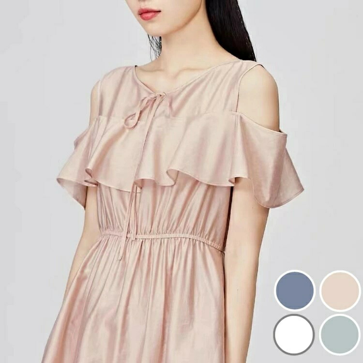 【楽天市場】ワンピース 結婚式 二次会 5分袖 ドレス 膝丈 ひざ フレア セクシー ワンピース セクシーワンピース 肩出し オフショル 大人 ...
