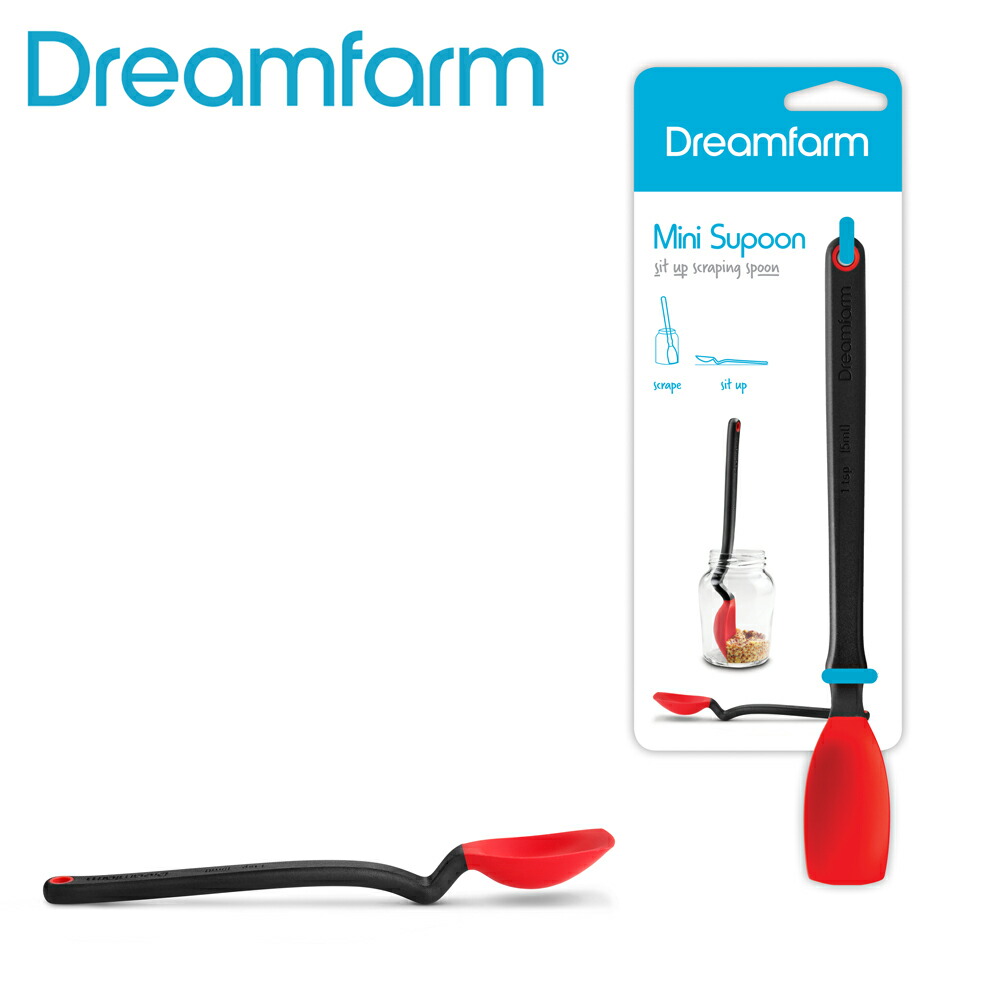 【楽天市場】【期間限定ポイント5倍】Dreamfarm ドリームファーム Mini Supoon レッド シリコン スプーン ミニスプーン ...