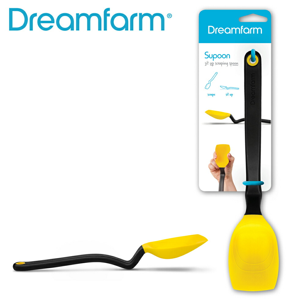 【楽天市場】Dreamfarm ドリームファーム Supoon スプーン＆スパチュラ イエロー シリコン 計量カップ 耐熱 メジャー 計量 ...