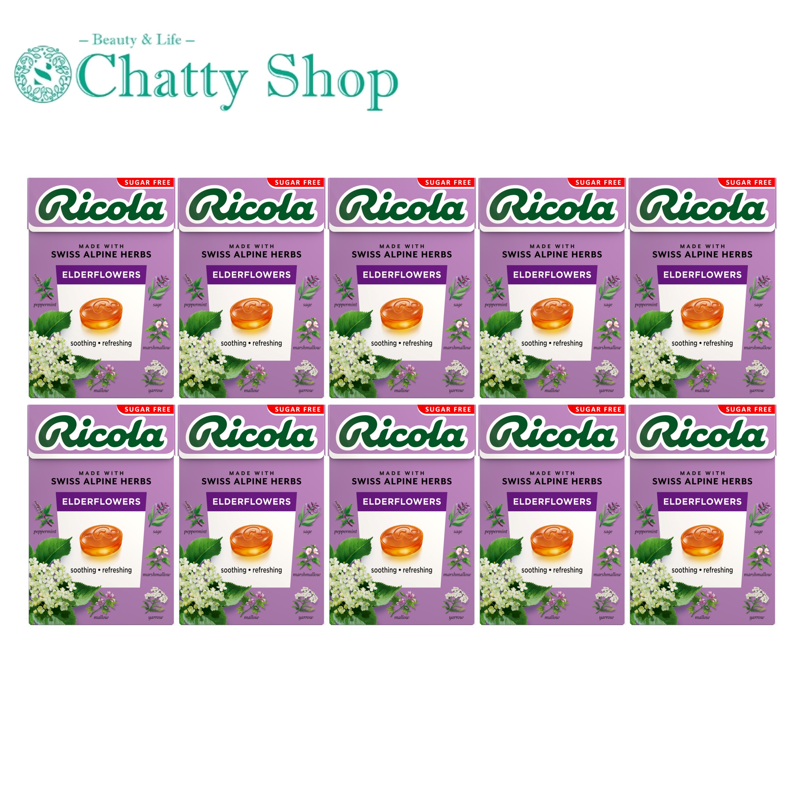 【楽天市場】【10個セット】リコラ エルダーフラワーハーブキャンディー40g：Chatty Shop