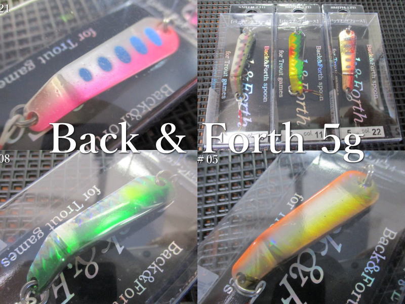 【楽天市場】バック&フォース 5g /43mm ～全19色 ＜スミス SMITH＞ ネイティブ ルアーフィッシング用 スプーン Back & Forth Spoon 5g ～池谷成就氏独自釣法 ...