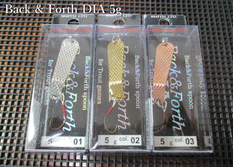 【楽天市場】バック&フォース[ダイヤ] 5g ～全13色 ＜スミス SMITH＞ ネイティブ ルアーフィッシング用 スプーン Back & Forth DIA Spoon 5g ～池谷成就氏 ...