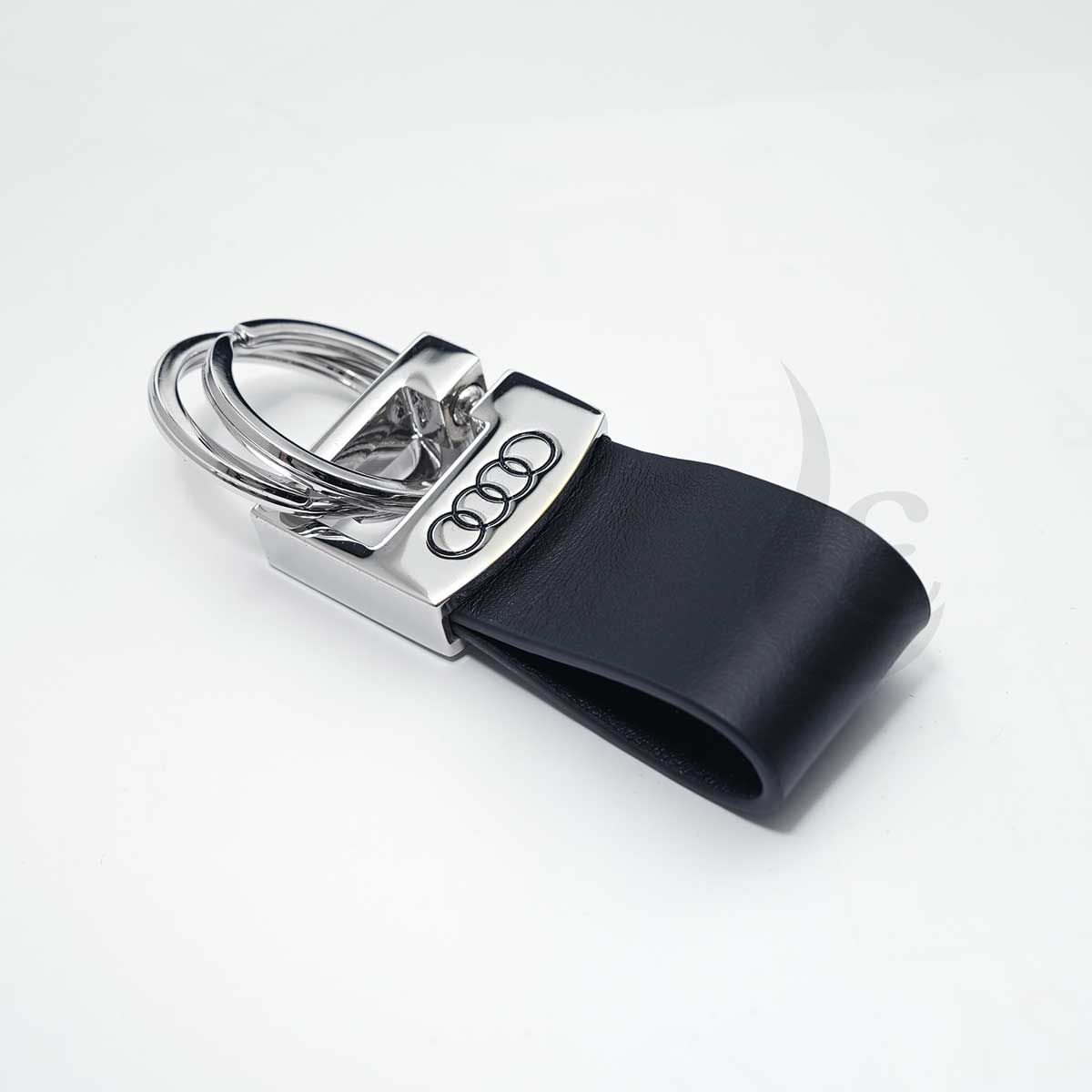 【楽天市場】AUDI アウディ Leather Valet キーホルダー キーリング 鍵 キーホルダー：Escape Motoring ...