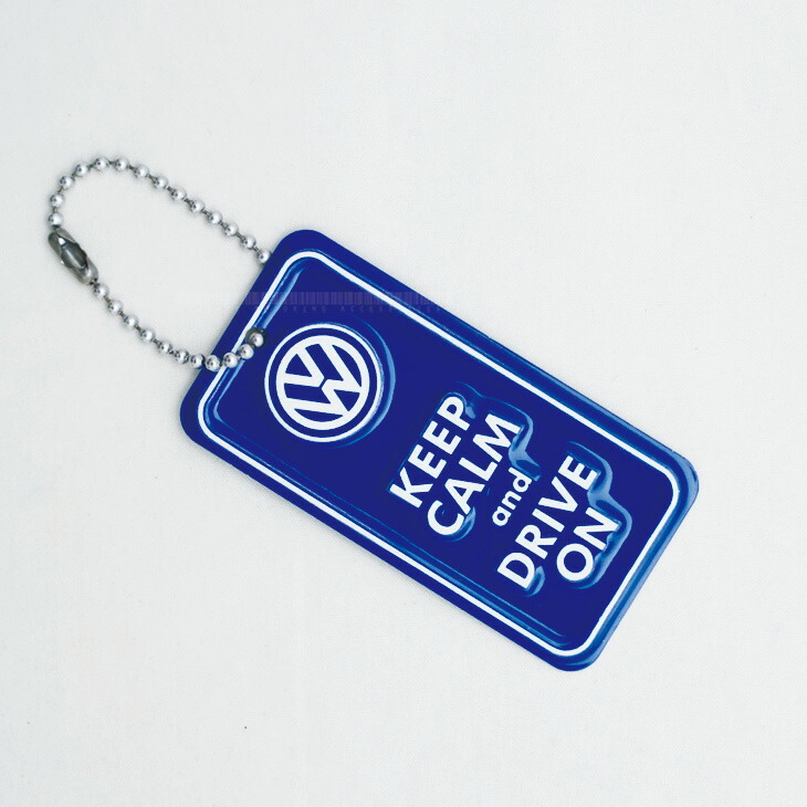 【楽天市場】VW フォルクスワーゲン プレートキーホルダー KEEP CALM AND DRIVE ON キーリング 鍵 ギフトクリスマス ...