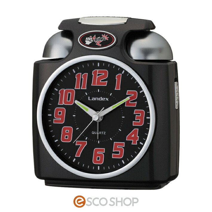 【楽天市場】大音量めざまし ガチベル目覚まし時計 視認性高 大音量ベル 見やすい 送料無料 メーカー直送 代引不可 同梱不可：ESCO SHOP