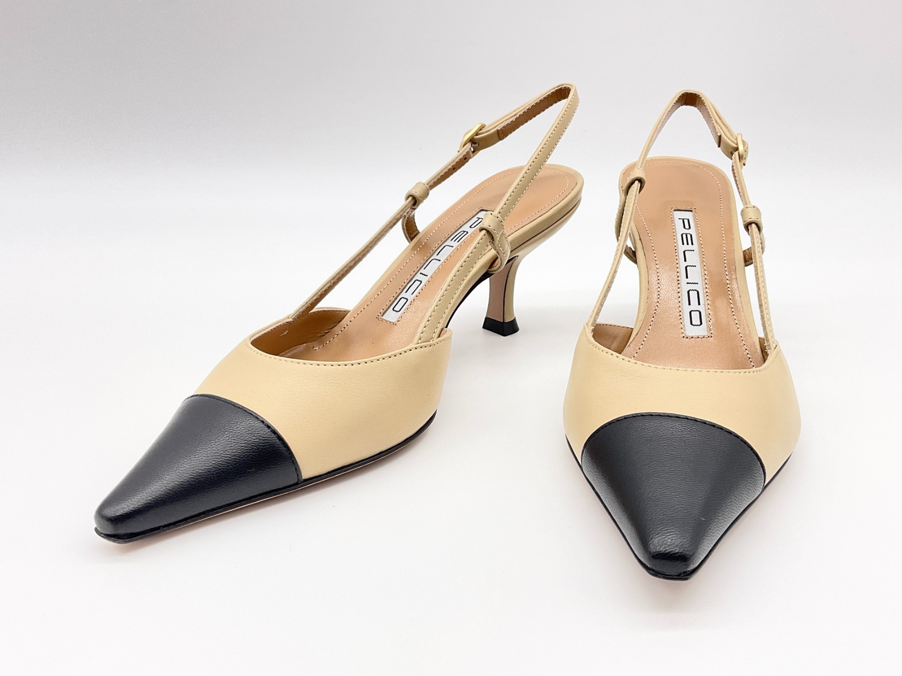 【楽天市場】新品 PELLICO ペリーコ 37 ベージュ×ブラック バイカラー パンプス：TREND STOCK 楽天市場店