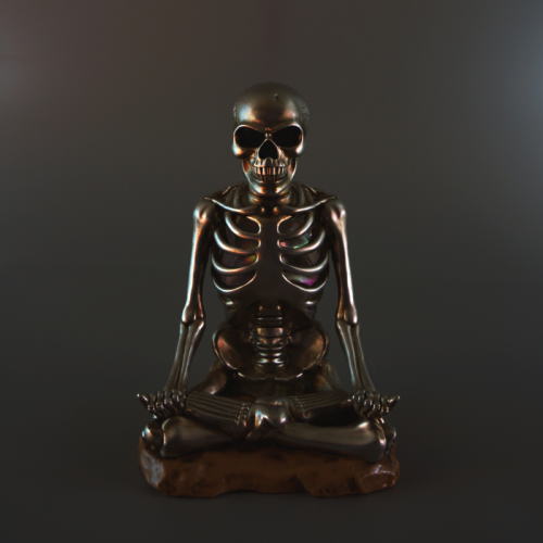 【楽天市場】メタリック瞑想ドクロ（ライト付） ハロウィン HW-1173：エスプラネード 楽天市場店