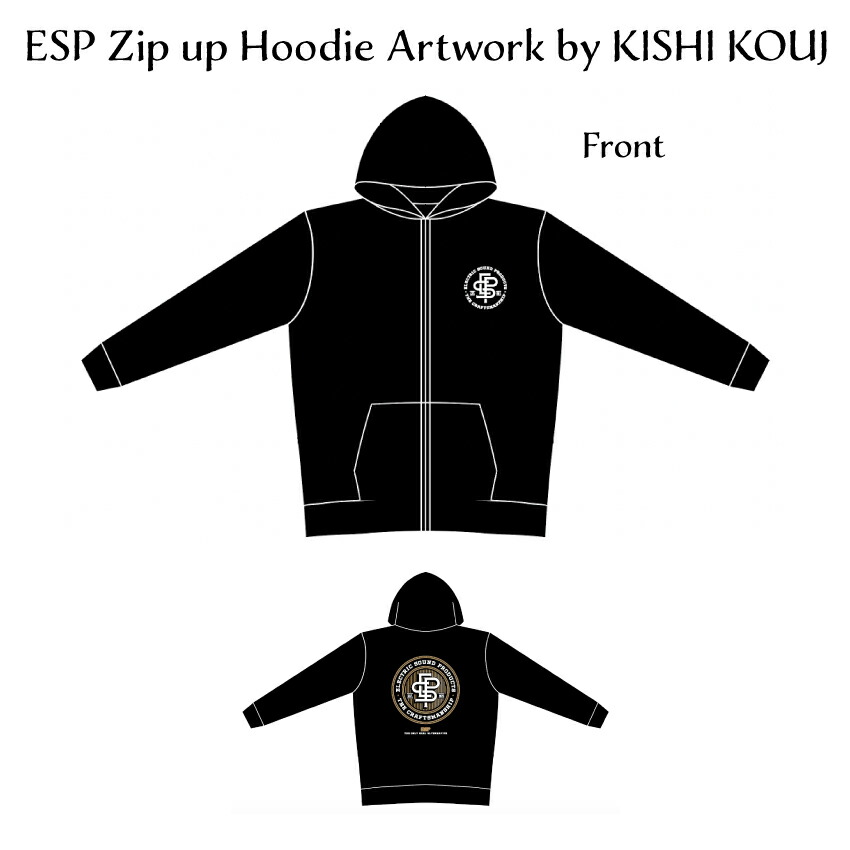 【楽天市場】【ESP直営店】ESP Zip up Hoodie Artwork by KISHI KOUJI [フーディー / パーカー ...
