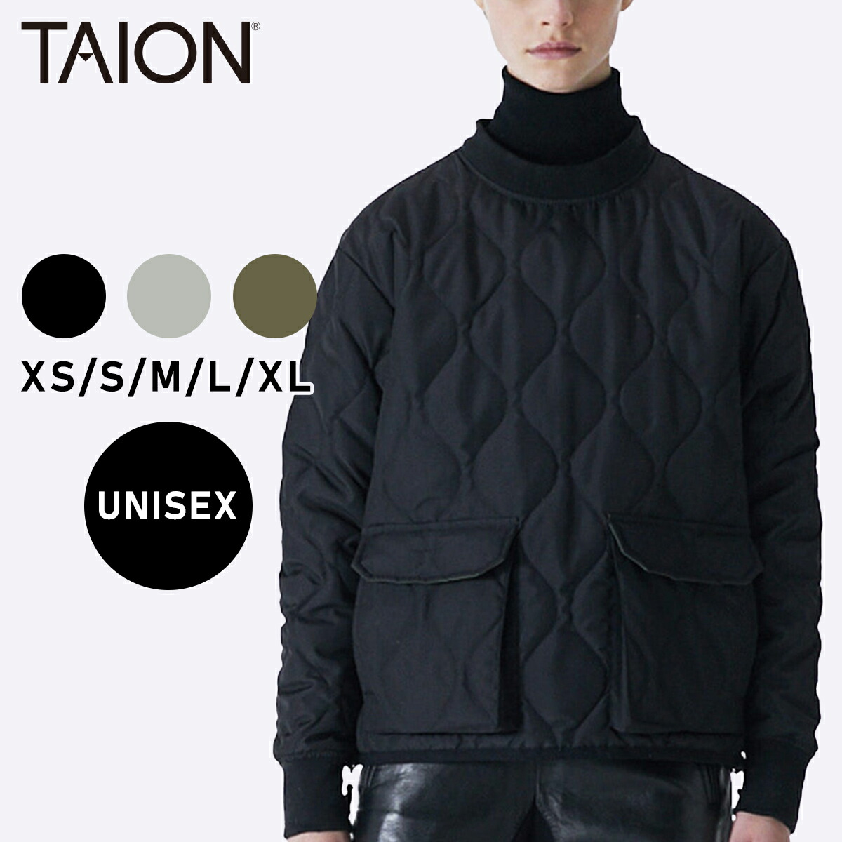 【楽天市場】タイオン TAION ジャケット ミリタリー ダウンプルオーバー ダークセージグリーン/ブラック/ダークオリーブ TAION-100PML-1：YOCABITO 楽天市場店