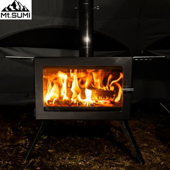 【楽天市場】【2024Ver.】Mt.SUMI(マウントスミ) Woodstove オーラ (AURA) ver.2 アウトドア薪ストーブ 大きな3面のガラス窓 SG2309AR2 多次燃焼 ...