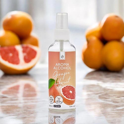 【楽天市場】【スーパーセール！ポイント最大20倍&半額祭】アロマアルコール AROMA ALCOHOL 65 ピンクグレープフルーツの香り ...