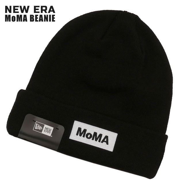【楽天市場】【本物・正規品】 新品 ニューエラ NEW ERA x モマ MoMA BEANIE ビーニー ニットキャップ BLACK ...