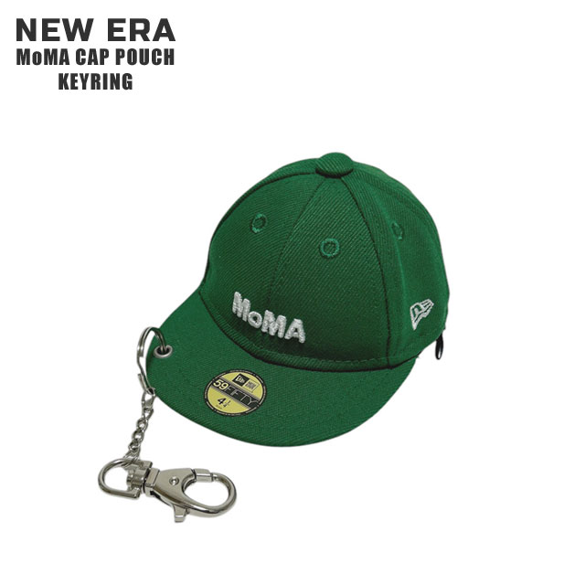 【楽天市場】【本物・正規品】 新品 ニューエラ NEW ERA x モマ MoMA LOGO CAP POUCH KEYRING ポーチ キーホルダー キーチェーン GREEN ETF088 ...