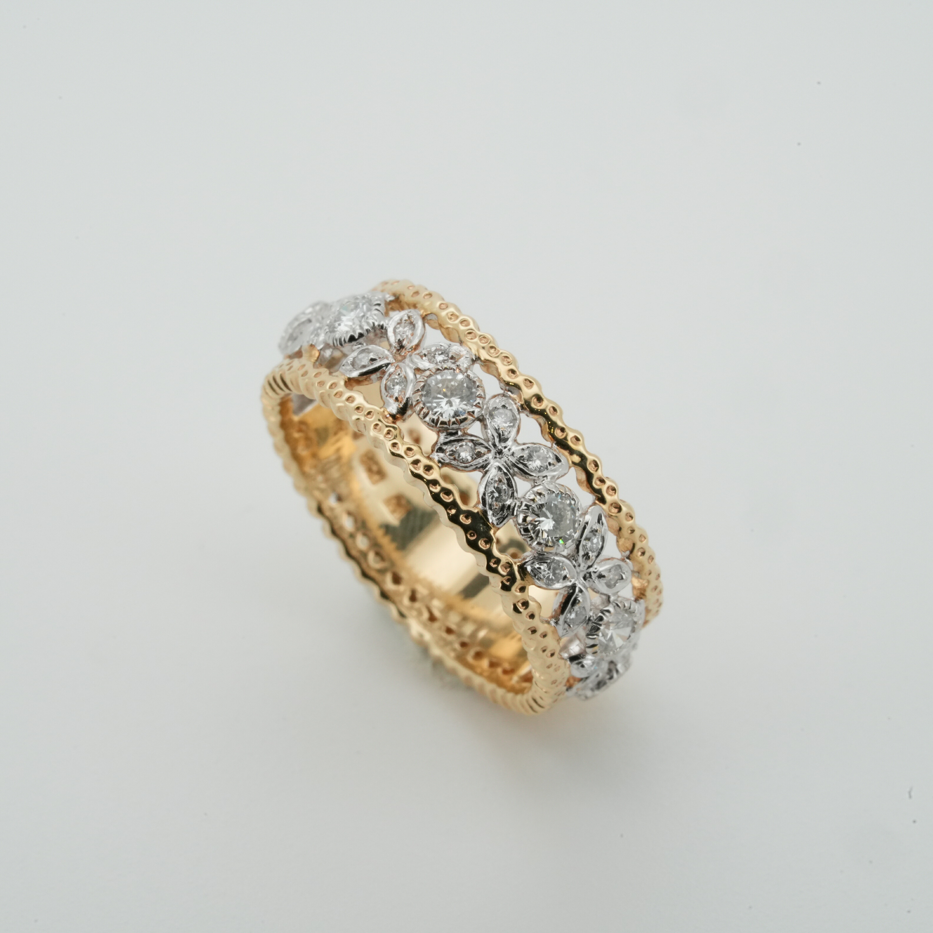 【楽天市場】Ponte Vecchio ダイヤモンド リング K18YG/WG ダイヤ 0.39ct 指輪 11号 【中古】：Estage Jewelry楽天市場店