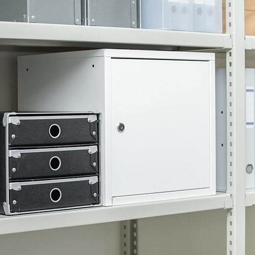 【楽天市場】セキュリティボックス 鍵付き 小型 書類 貴重品 ロッカー 家庭 棚 連結可能 スタッキング 保管庫 EEX-SLBOX05：イーサプライ 楽天市場店