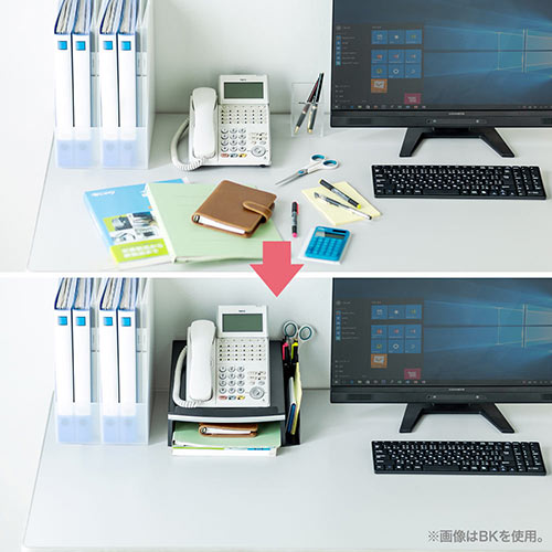 【楽天市場】【サマーセール 7/31まで】電話台 テレフォンスタンド 白 オフィス 卓上 机上 収納スタンド EEX-TLA03W：イーサプライ 楽天市場店