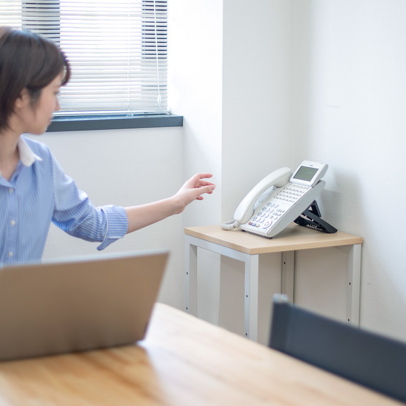 【楽天市場】電話台 FAX 受付 脇机 置台 マルチスタンド コンパクト 2段 ナチュラルブラウン EEX-PRJS01WD-2：イーサプライ 楽天市場店