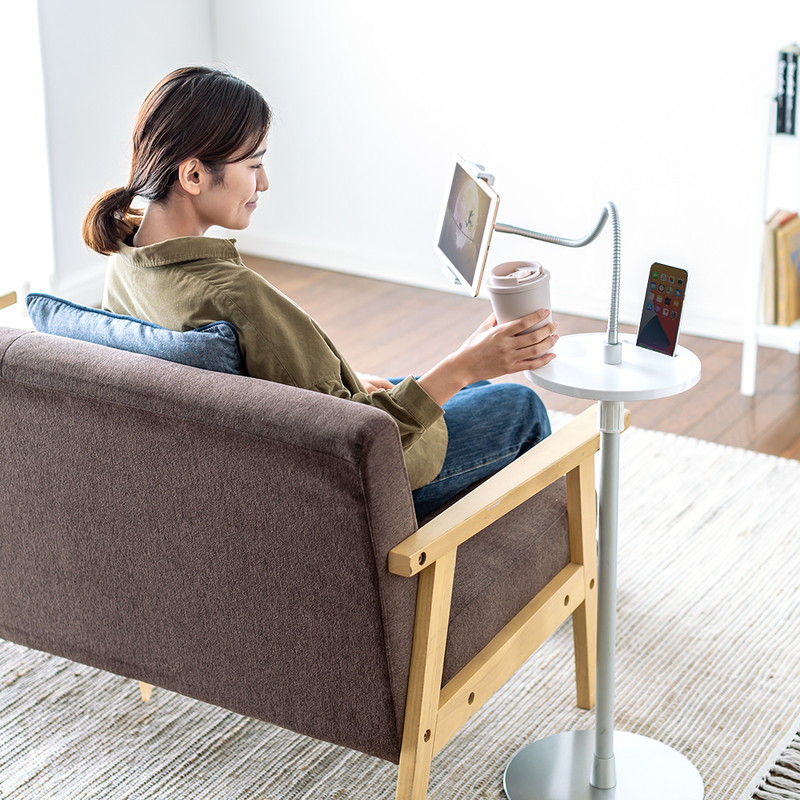 【楽天市場】タブレットアームスタンド 床置き フレキシブル くねくね ホルダー 角度調整 金属 iPad スマホ EEX-TABS04：イーサプライ 楽天市場店