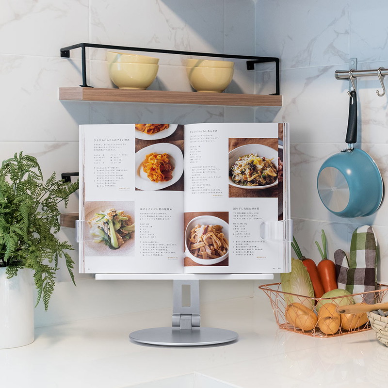 【楽天市場】【クーポン配布中 3/28 01：59まで】ブックスタンド タブレット 雑誌 書見台 回転 置き型 机上 傾斜 勉強 おしゃれ EEX-BKST02：イーサプライ 楽天市場店