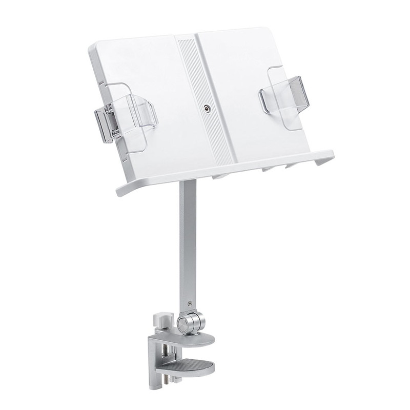 【楽天市場】ブックスタンド タブレット 雑誌 書見台 アーム クランプ 机上 傾斜 勉強 学習 オンライン授業 おしゃれ EEX-BKST03：イーサプライ 楽天市場店