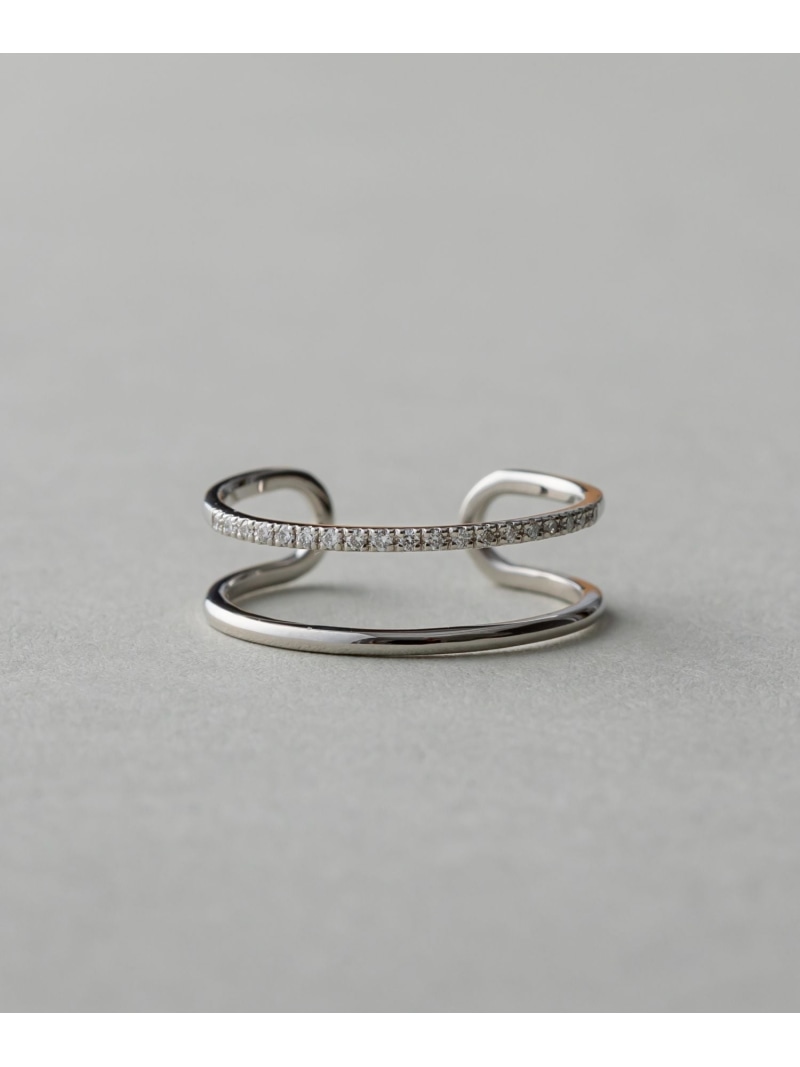 【楽天市場】PT900 パーティクル ダブルライン リング ete bijoux エテ アクセサリー・腕時計 リング・指輪【送料無料】[Rakuten Fashion]：ete
