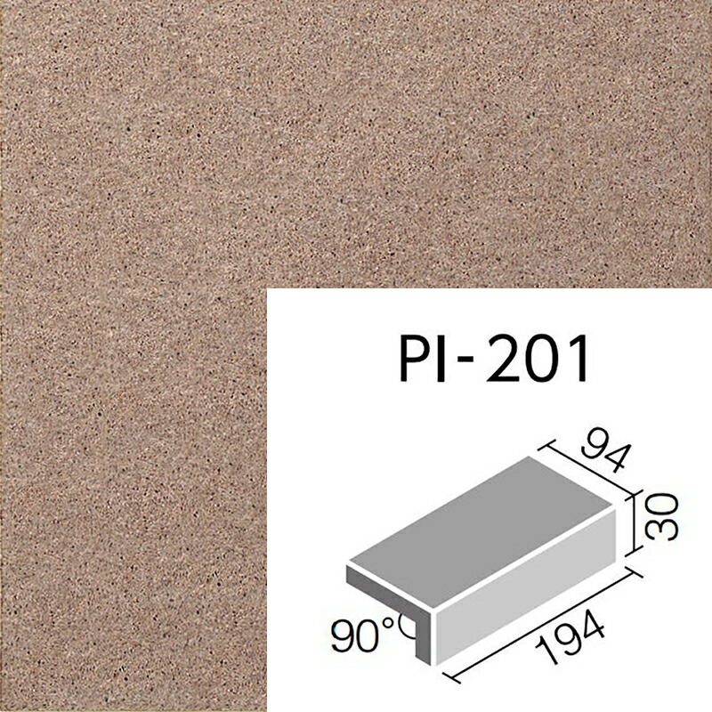【楽天市場】ピアッツア OXシリーズ PI-201/16【5枚セット】 200x100mm角垂れ付き段鼻 外装床タイル：etile 楽天市場ショップ
