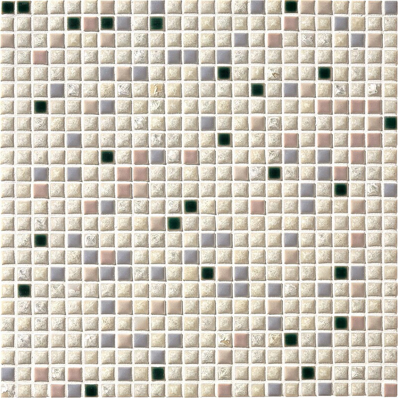 【楽天市場】名古屋モザイク アートモザイク施釉 10角 ATS10-MIX-13[シート] 10mm角紙貼り モザイクタイル：etile 楽天市場ショップ