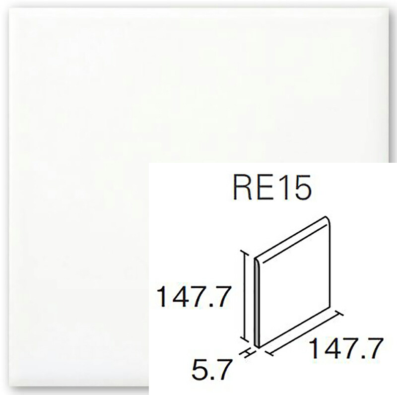 【楽天市場】RE15-105【7枚セット】 KYタイル ブライト＆アタック 150角片面取 内装壁タイル：etile 楽天市場ショップ