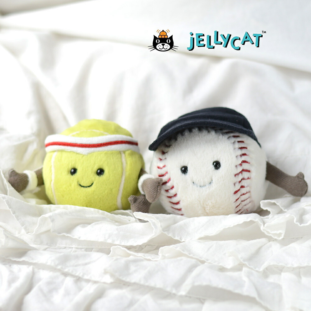 【楽天市場】【正規販売代理店】【選べるラッピング】Jellycat Amuseable Sports Baseball Tennis Ball ...