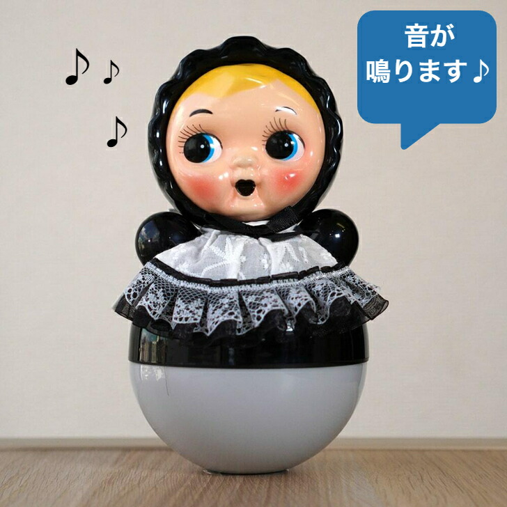 【楽天市場】昭和レトロ 人形 Tinkly Roly-poly SOUND TOY ティンクリー ロリーポリー ブラック 黒おきあがりごぼし ...