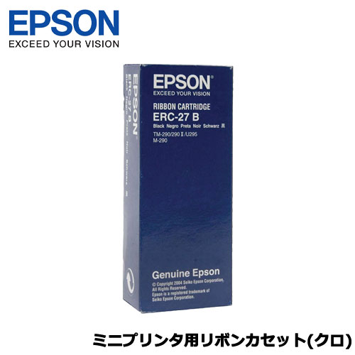 【楽天市場】EPSON(エプソン)/ERC-27B [ミニプリンタ用リボンカセット(クロ)]純正品：イートレンド楽天市場店