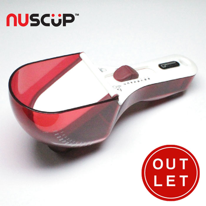 【楽天市場】【訳あり】ダラピアッツア DALLAPIAZZA ニュースクープ NUSCUP ラージ クリスタル レッド（計量スプーン・カップ ...