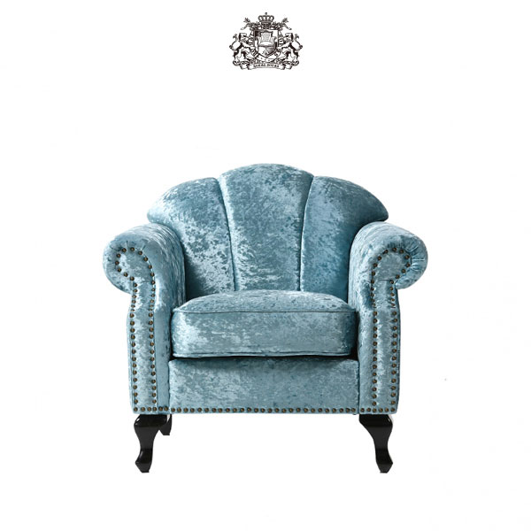 【楽天市場】輸入家具 デザイナーズ そふぁ ソファー マーメイド ブルー シェル デザイン シングル ソファ【1人掛け】 VS1F245K ...