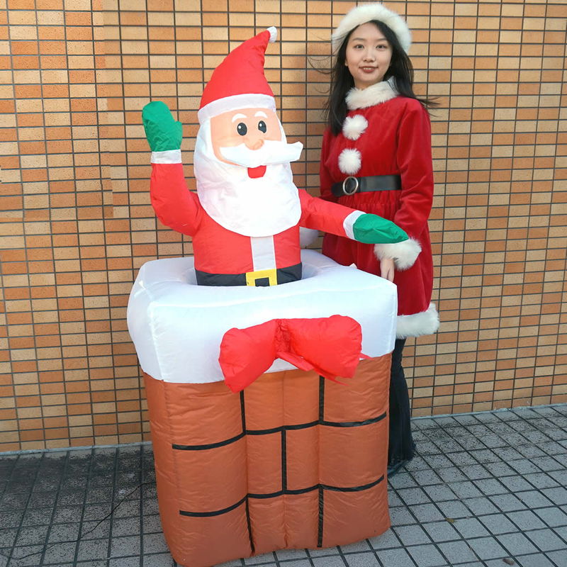 【楽天市場】クリスマス エアブロー装飾 ムービングリボンサンタ H180cm / ディスプレイ：販促イベント屋