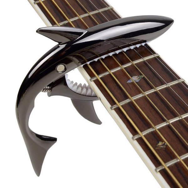 【楽天市場】【【SHARK CAPO GC-30】カラー【No.1 ブラック】 シャークカポ 高品質 新品 6弦 ギター エレキ アコギ ...